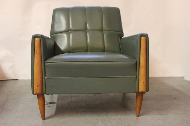 Retro Green Chair at 1stDibs