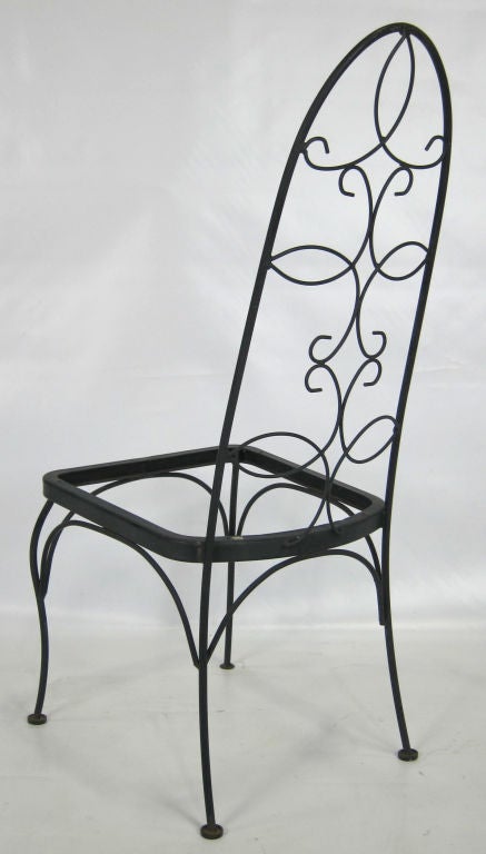 Set of Eight Neo-Gothic style metal Patio Chairs For Sale at 1stDibs ...