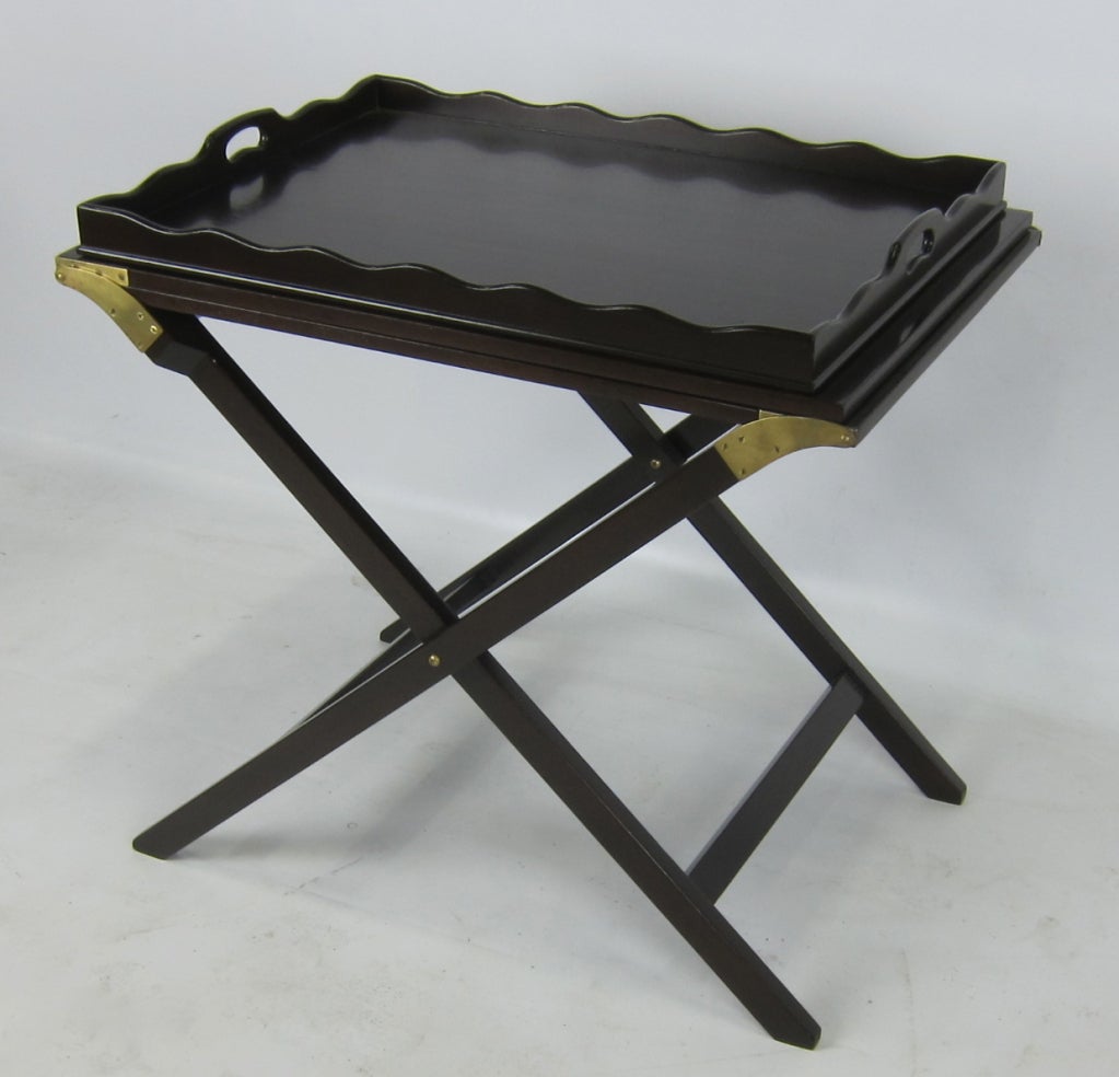 Fold Out Tray Table/Server by Baker For Sale at 1stDibs