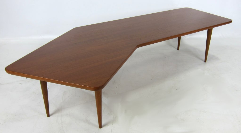 Angled Top Coffee Table For Sale at 1stDibs