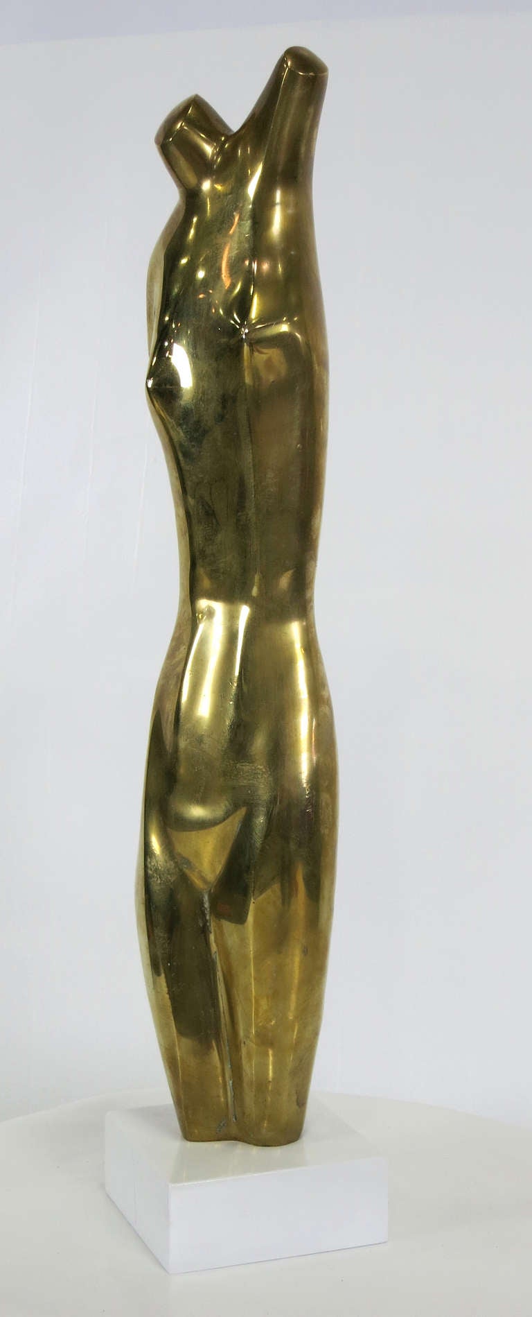 Brass Abstract Venus Sculpture For Sale at 1stdibs