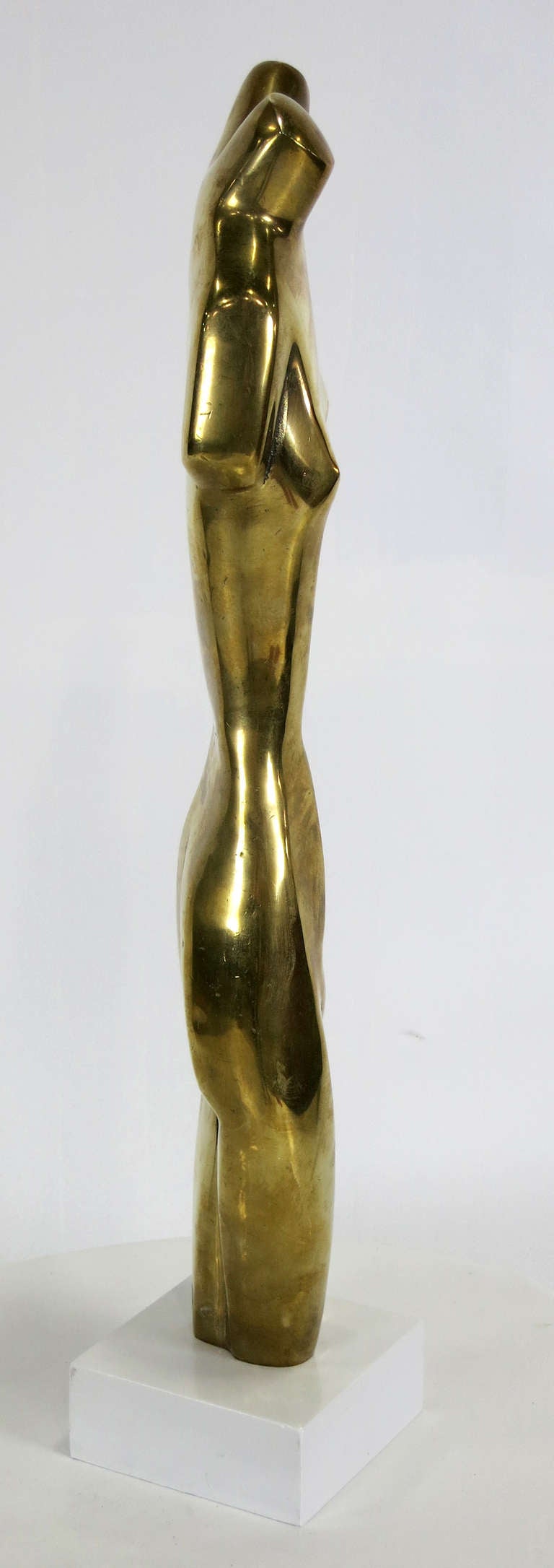 Brass Abstract Venus Sculpture For Sale at 1stdibs