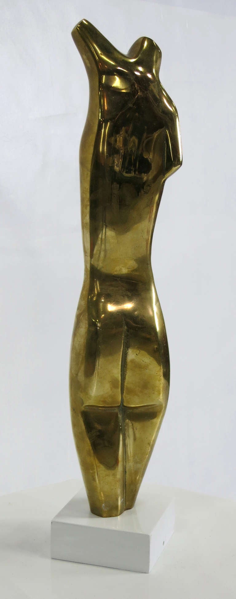 Brass Abstract Venus Sculpture For Sale at 1stDibs