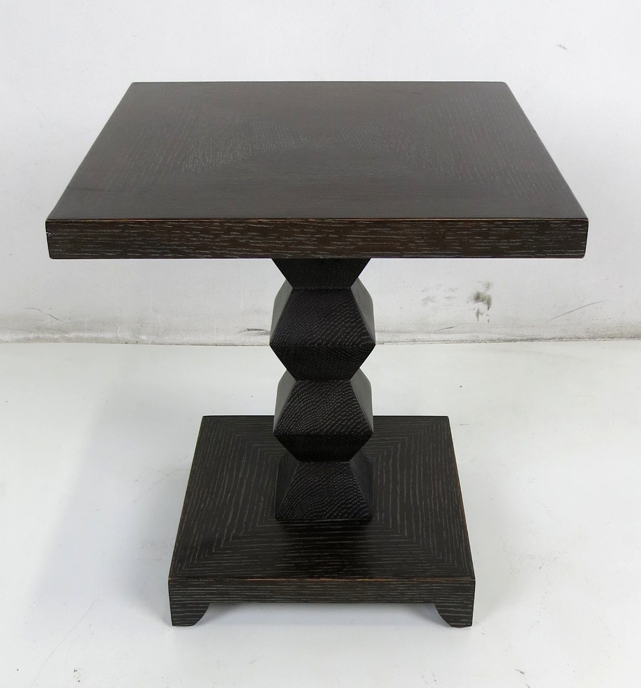 Pair of Cerused Oak Jean Michel-Frank Side Tables by Donghia at 1stDibs