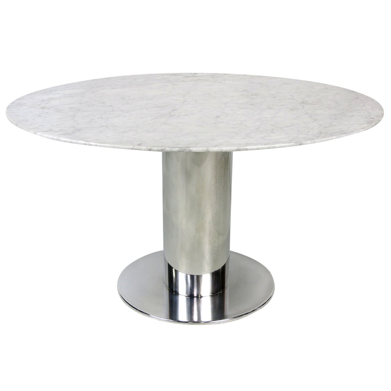 Polished Stainless Steel Dining Table Base For Sale at 1stDibs ...