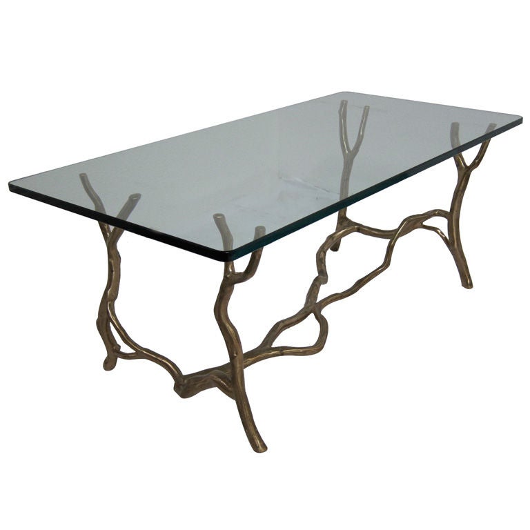 Early Bronze "Manzanita" Coffee Table by Carl Gillberg at 1stDibs