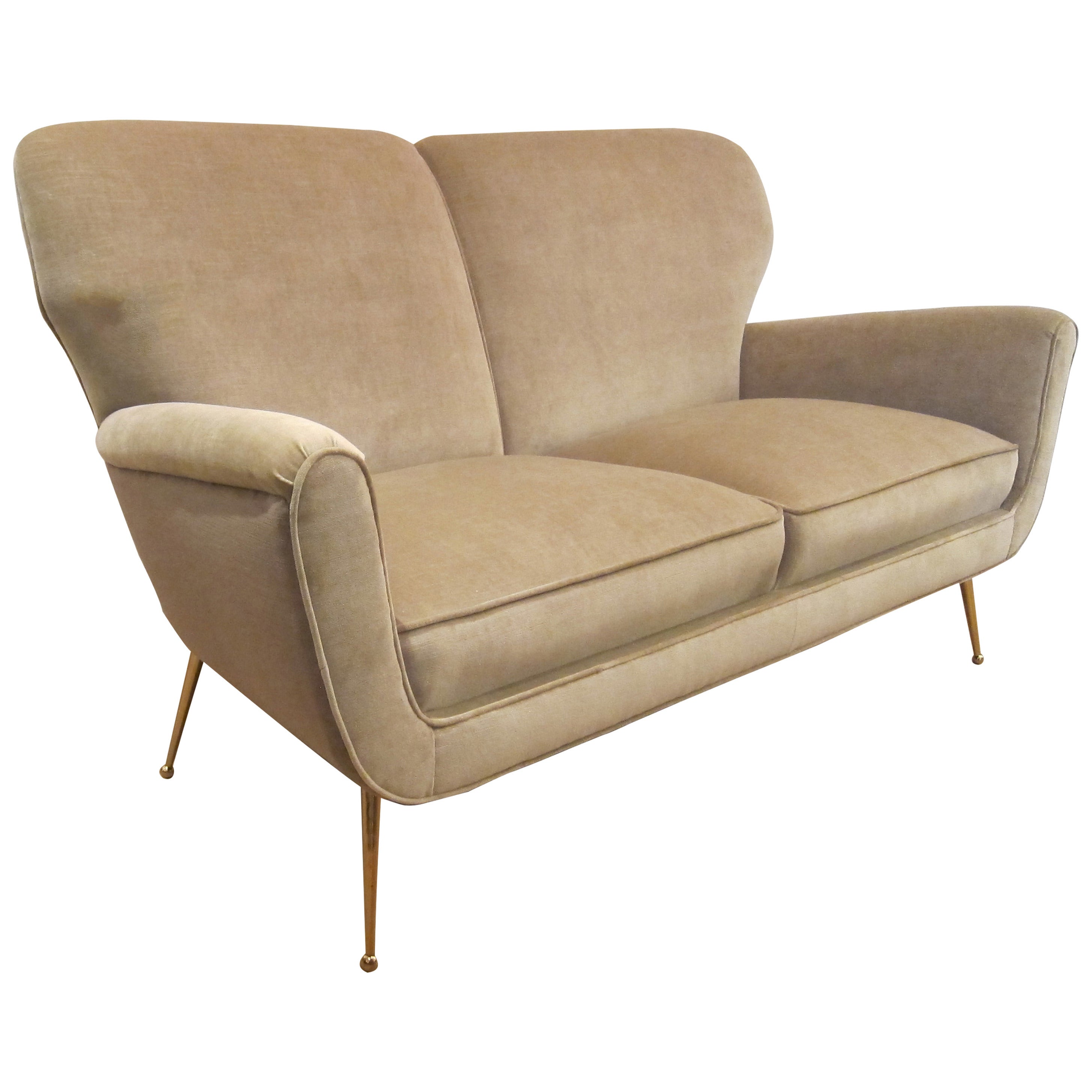 Stylish Italian 1950s Settee at 1stDibs