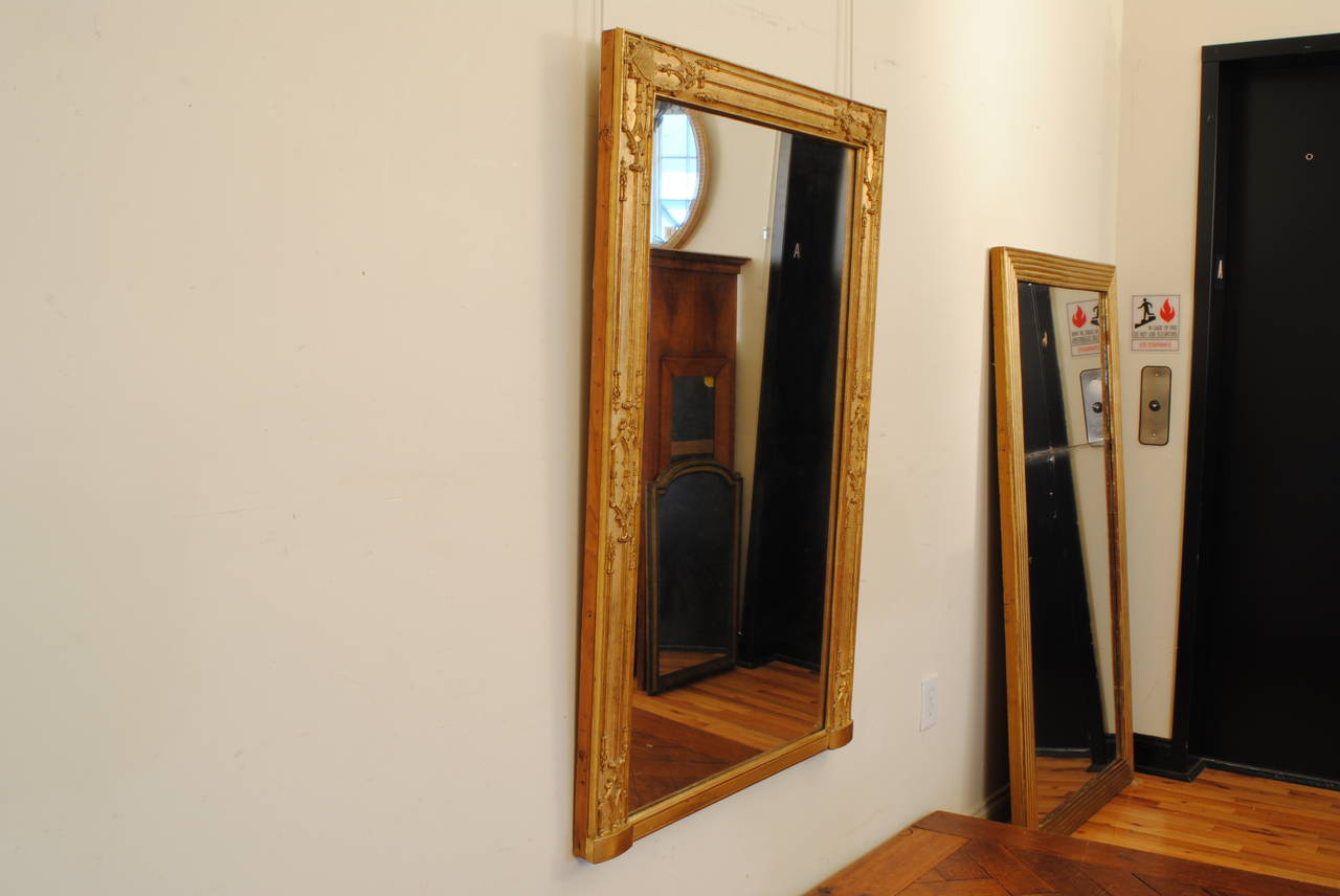 French Neo-Gothic Giltwood and Gilt Gesso Mirror at 1stDibs