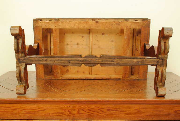 A Roman Neoclassic 19th Century Walnut 3-Drawer Desk at 1stDibs