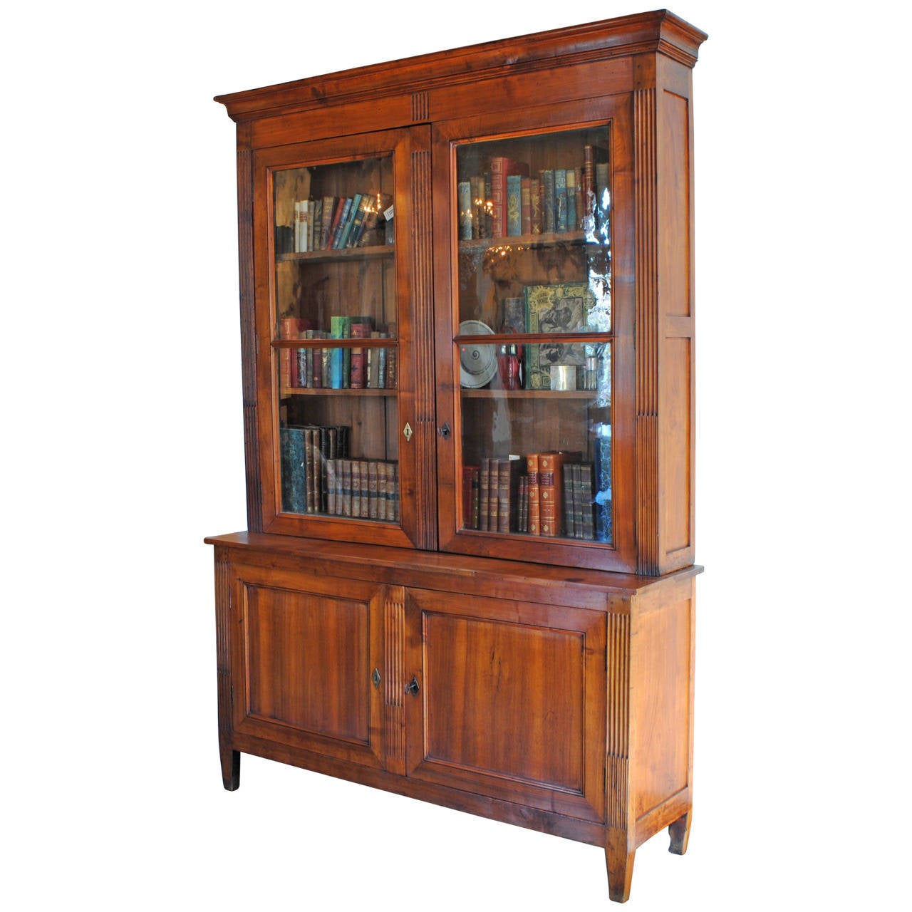 French Cherrywood Directoire Period Bibliotheque, circa 1800 at 1stDibs