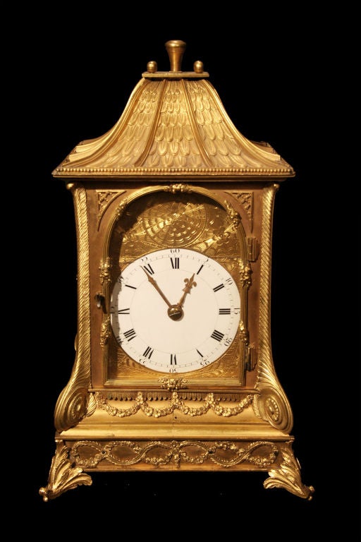 George III Gilt Bronze Bracket Clock at 1stDibs