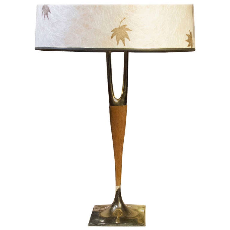 Gerald Thurston Designed "Wishbone" Lamp by Laurel Lamp Company For ...