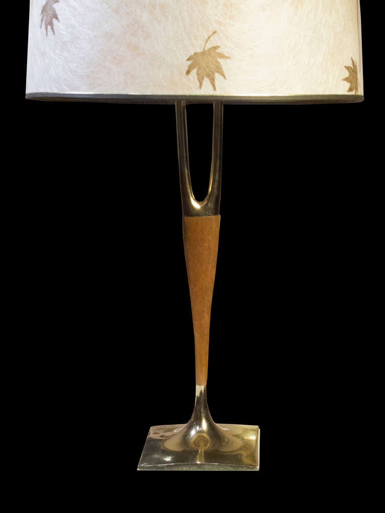 Gerald Thurston Designed "Wishbone" Lamp by Laurel Lamp Company For ...