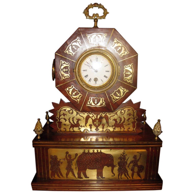 Regency Anglo Indian Clock For Sale at 1stDibs