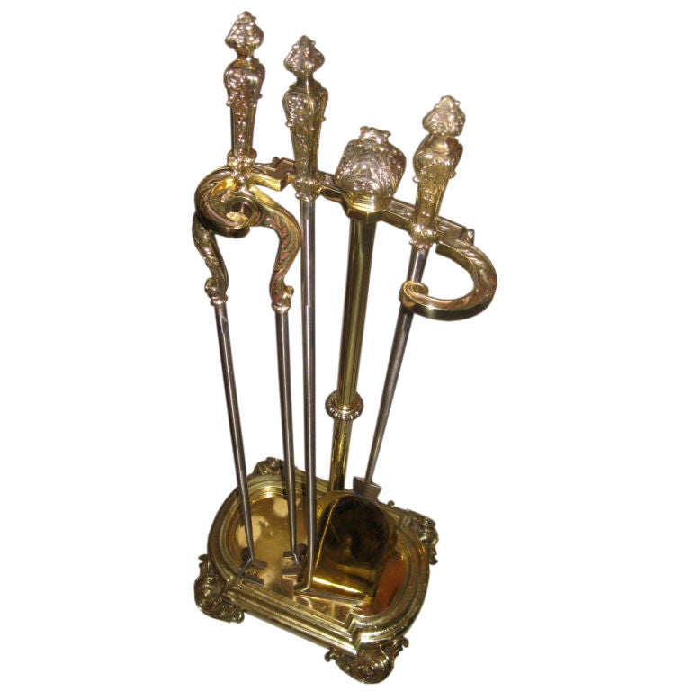 Set Of French Fire Tools For Sale at 1stDibs