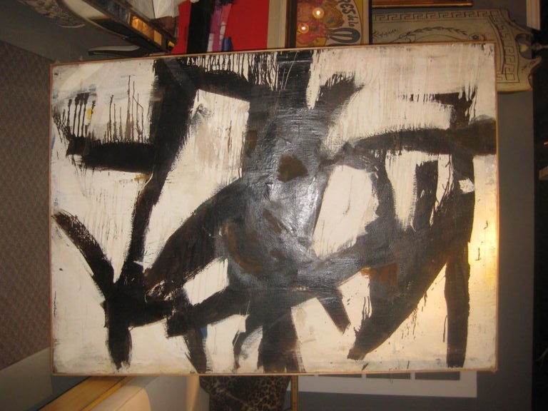 Abstract Painting Signed Durkee at 1stDibs