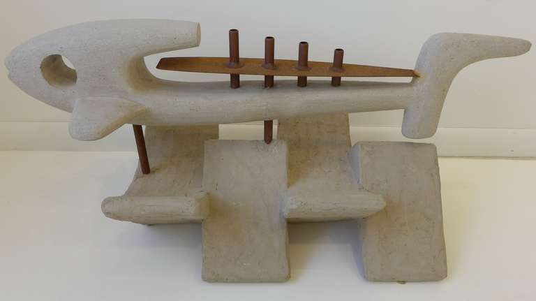 Large Abstract Fish Sculpture at 1stDibs