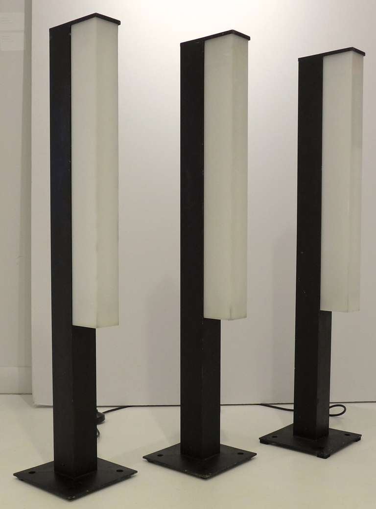 Rare Group of Three RAAK Lamps For Sale at 1stDibs