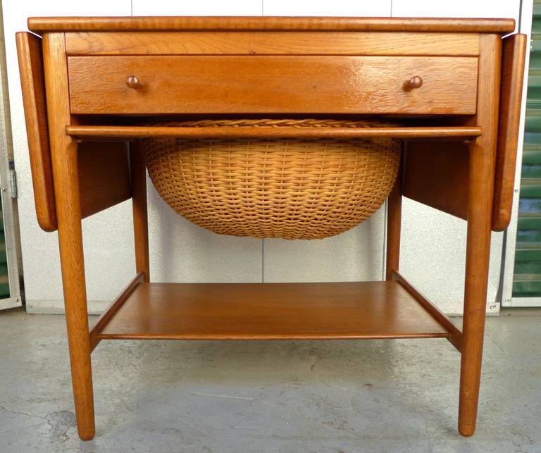 Hans Wegner Sewing Table at 1stDibs