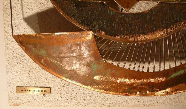 Abstract Herbert Seiler Wall Sculpture at 1stDibs