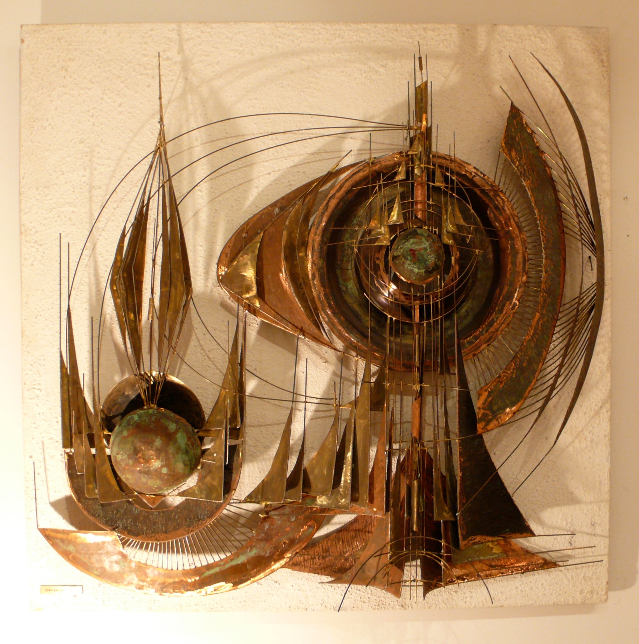 Abstract Herbert Seiler Wall Sculpture at 1stDibs