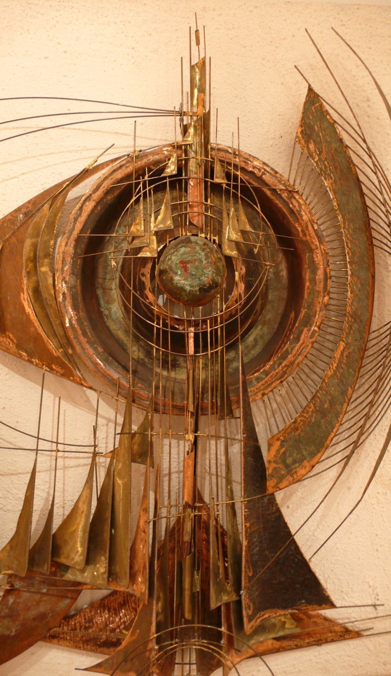 Abstract Herbert Seiler Wall Sculpture at 1stDibs