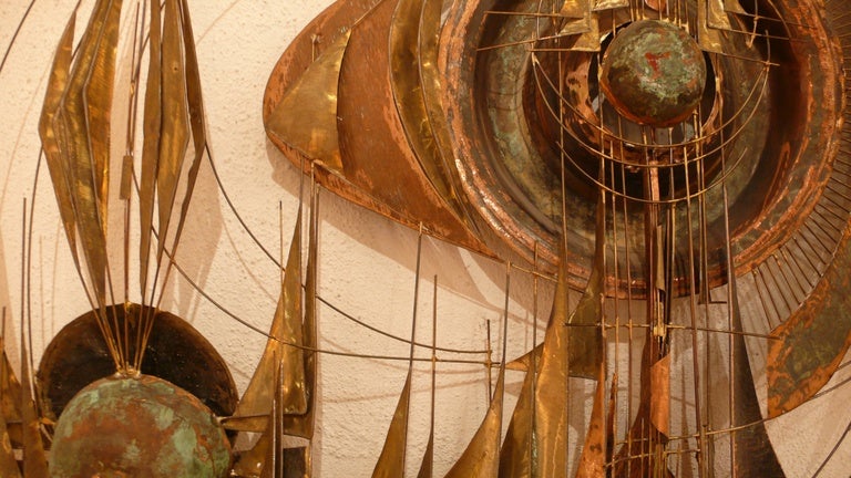 Abstract Herbert Seiler Wall Sculpture at 1stDibs