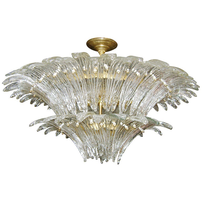 Moderne Glass Light Fixture For Sale at 1stDibs