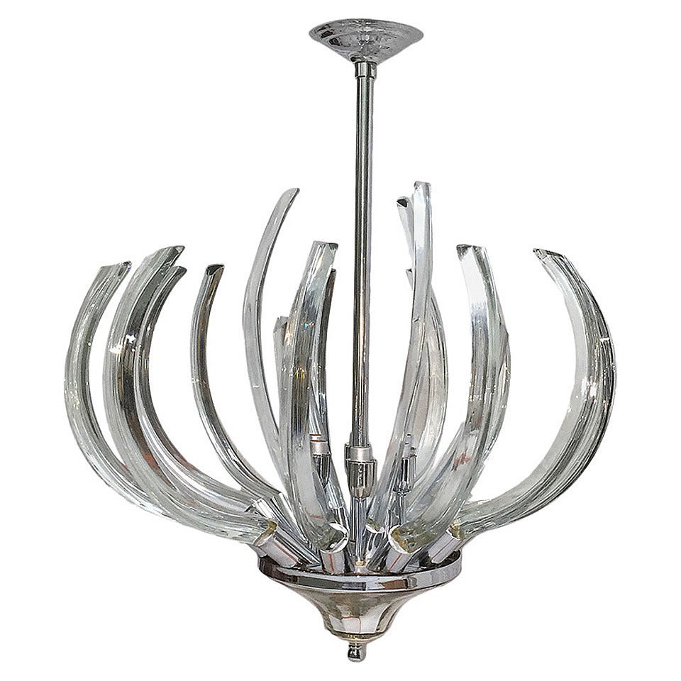 Art Glass Light Fixture at 1stDibs