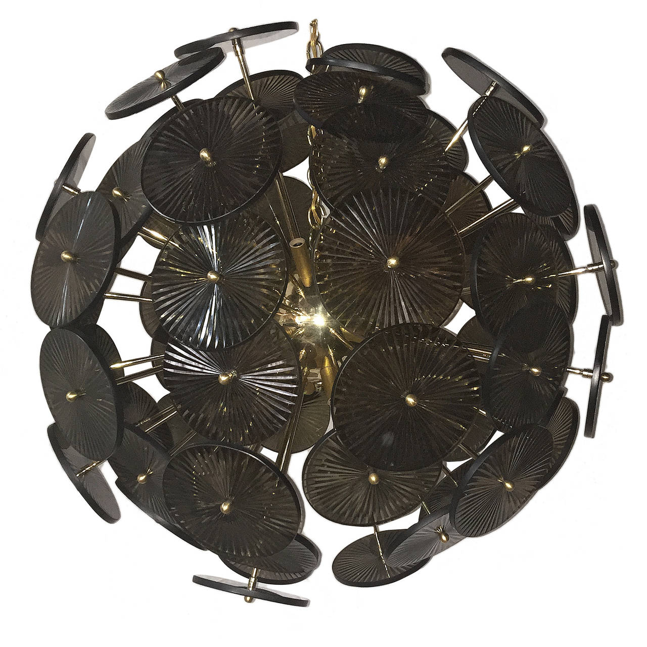 36 Light Brass Sputnik Light Fixture at 1stDibs | brass light fixtures ...