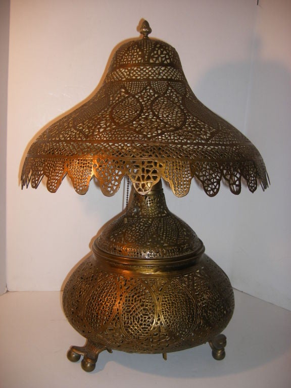 Middle Eastern Table Lamp For Sale at 1stdibs