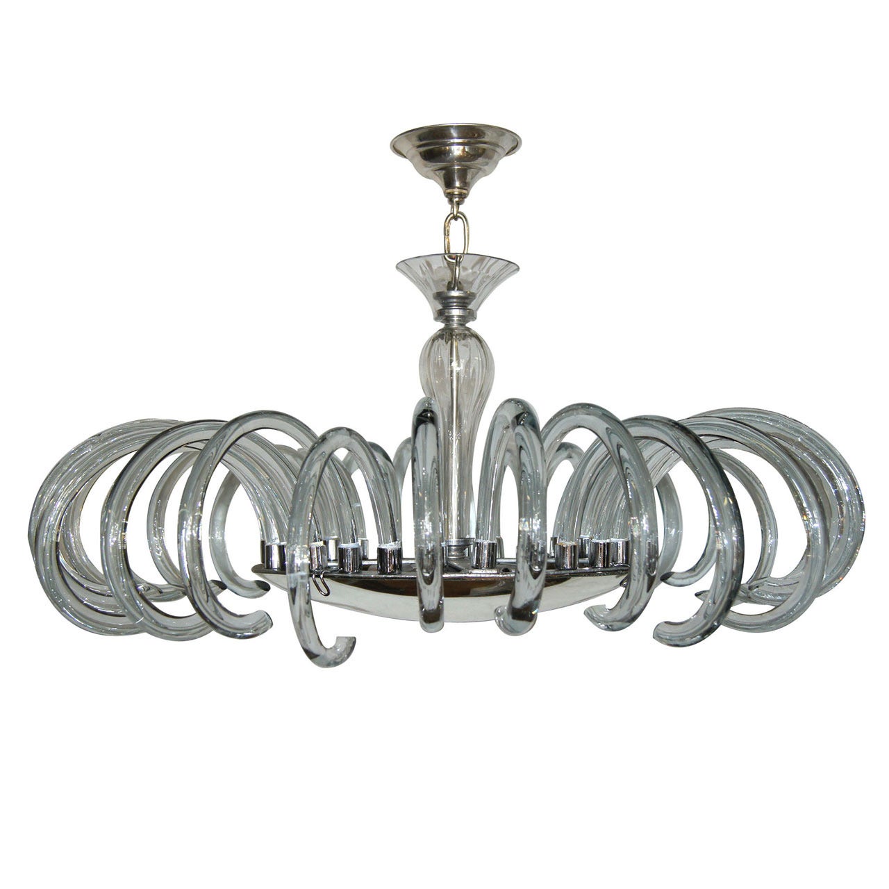 Handblown Glass Fixture For Sale at 1stDibs