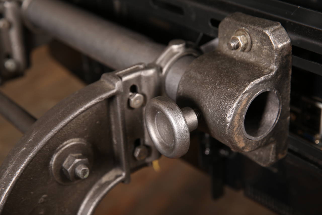 Flat Screen TV Stand Vintage Industrial Cast Iron Media Screen Display ...