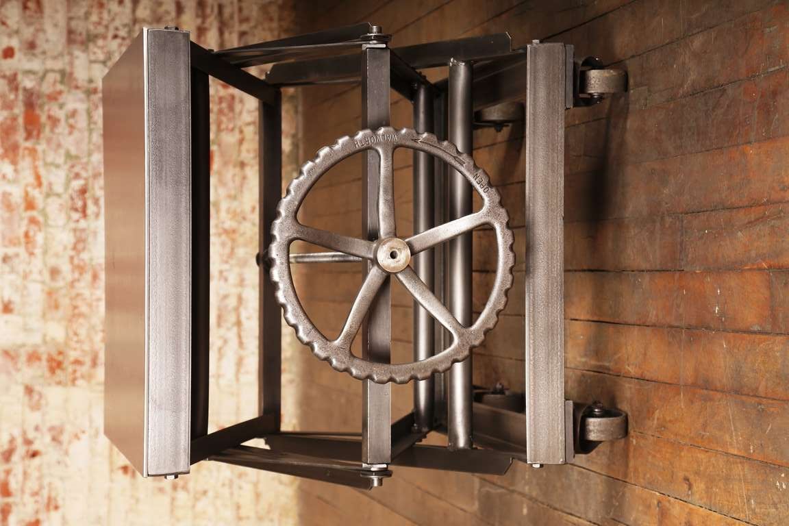 Vintage Industrial, Adjustable Scissor Lift, Original and Made in USA ...