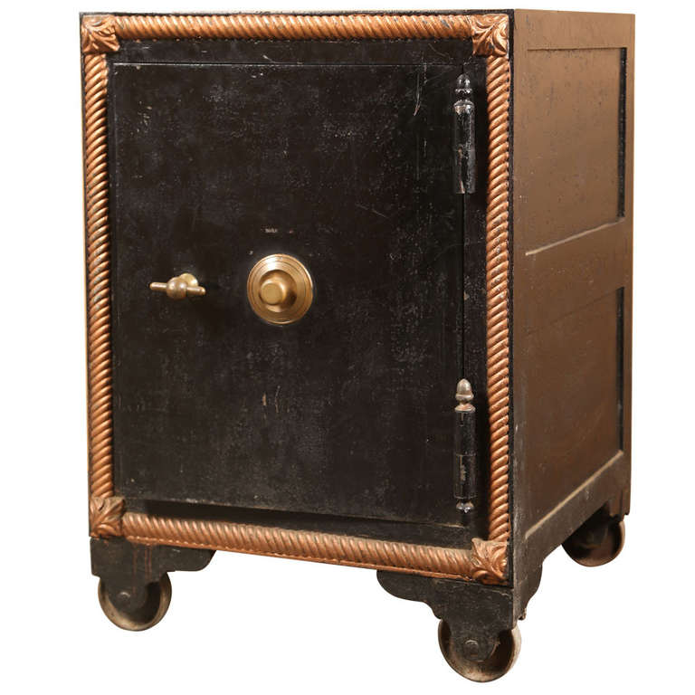 Vintage Industrial Cast Iron Safe at 1stDibs