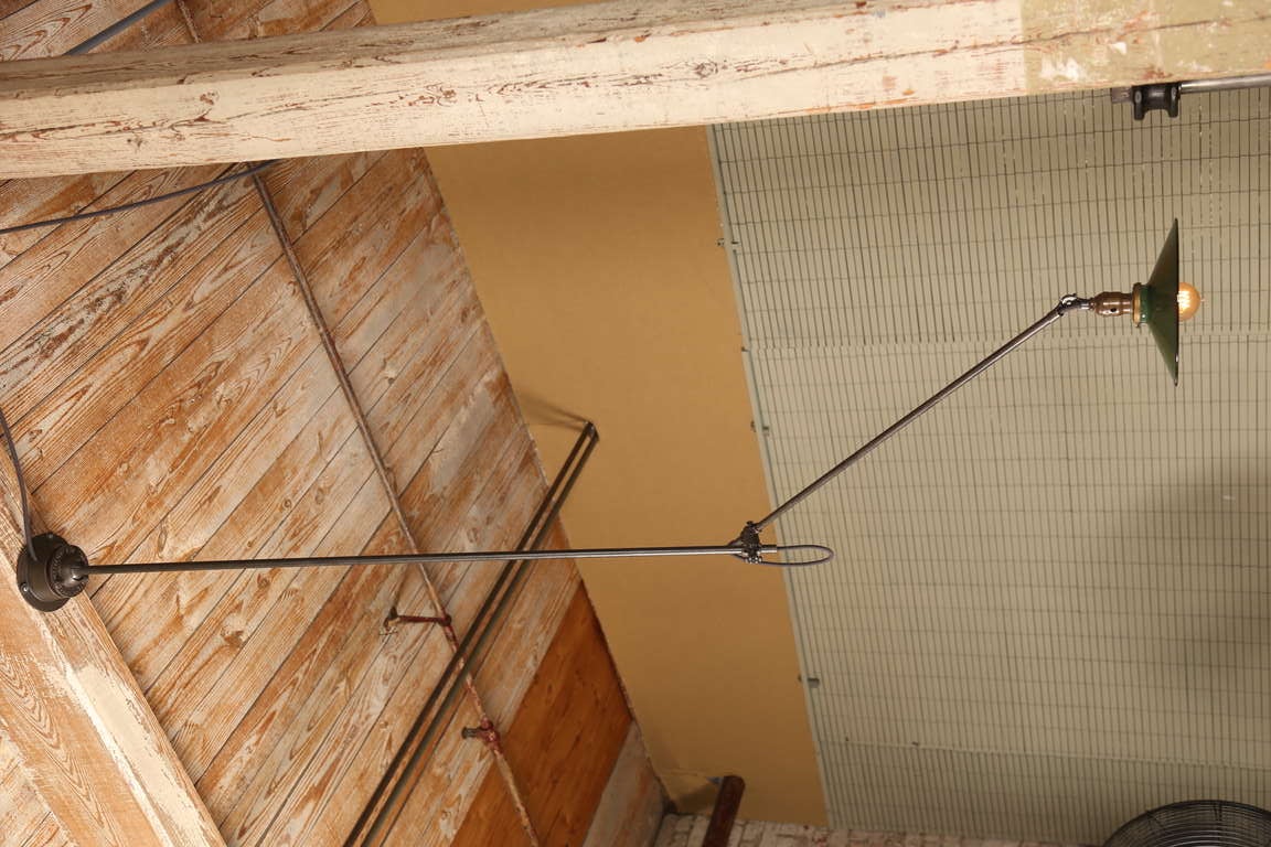 Vintage Industrial, O. C. White Ceiling Pendant Adjustable Task Light ...