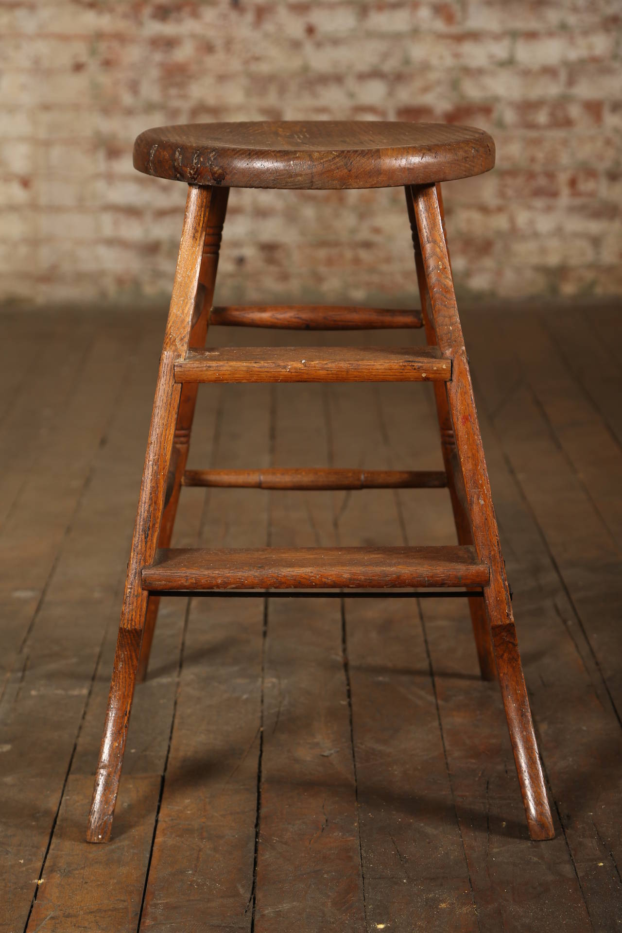 Original, Vintage Wooden Step Stool at 1stDibs | antique wooden step ...