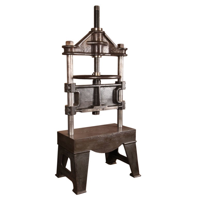 Vintage Industrial Cast Iron and Steel American Made Working Printing ...