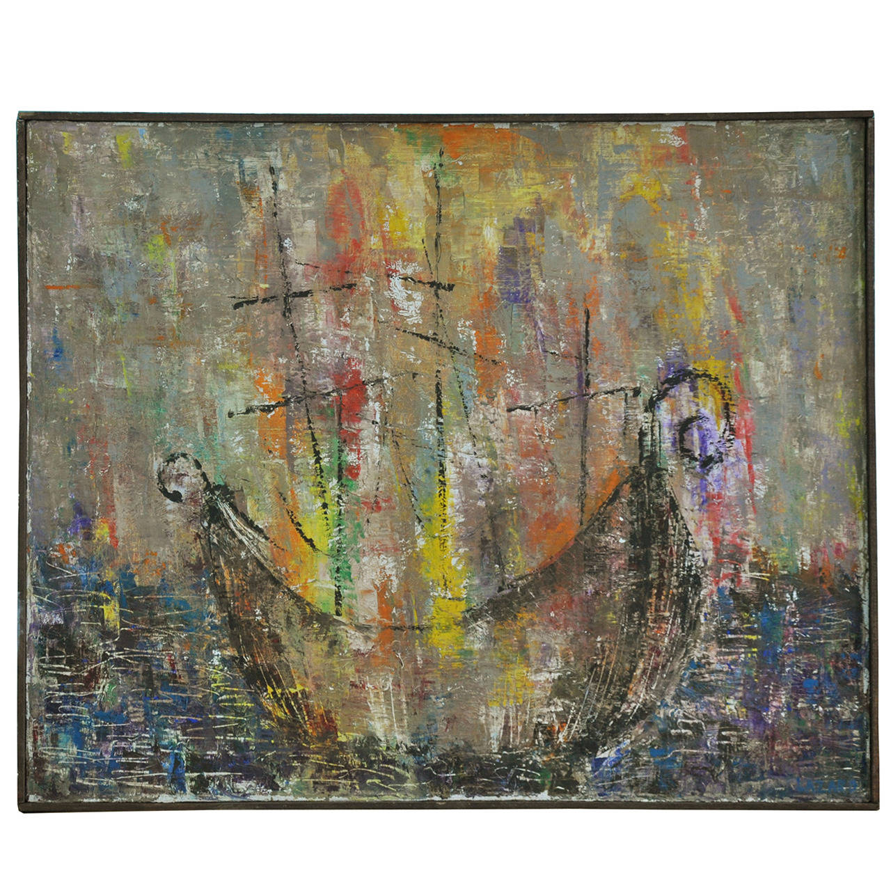 Rendezvous Soon the Secret Seas of Love, Oil Painting by Naomi Lazard ...