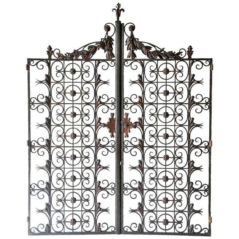 Vintage French Ironwork Gates, Mediterranean Coast at 1stDibs