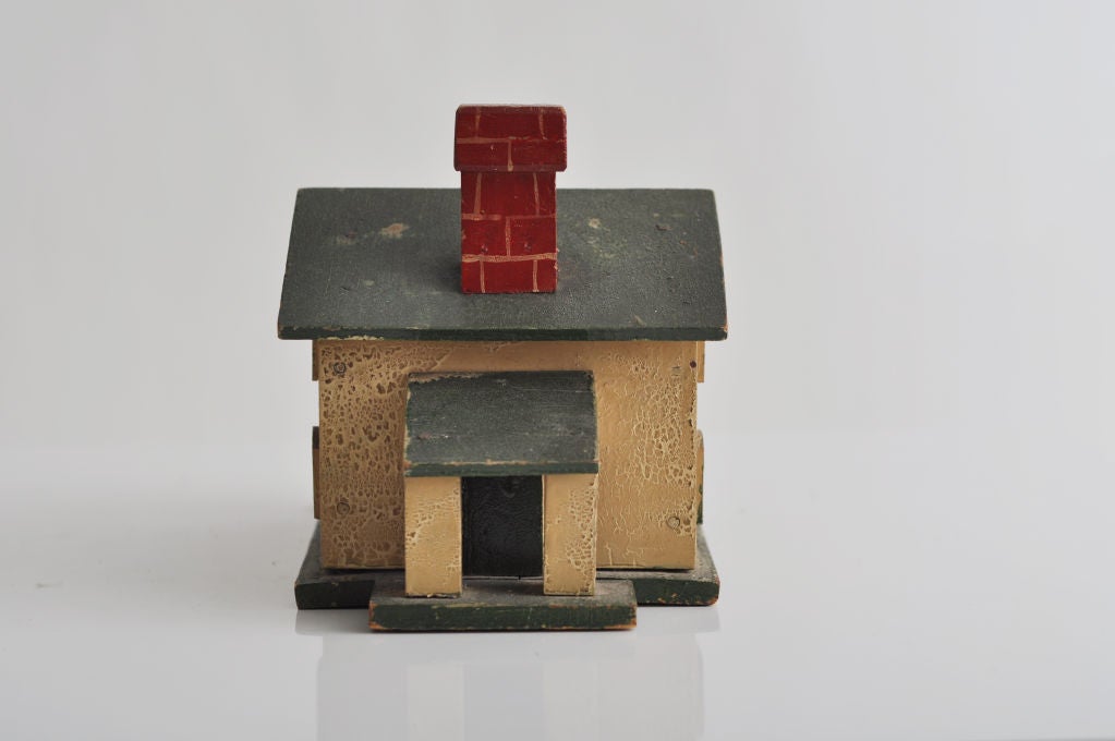 Folk Art House Model For Sale at 1stDibs