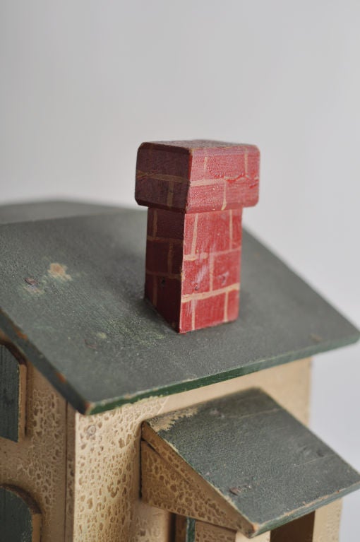 Folk Art House Model For Sale at 1stDibs