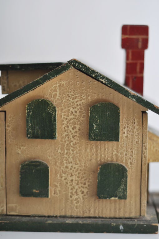 Folk Art House Model For Sale at 1stDibs