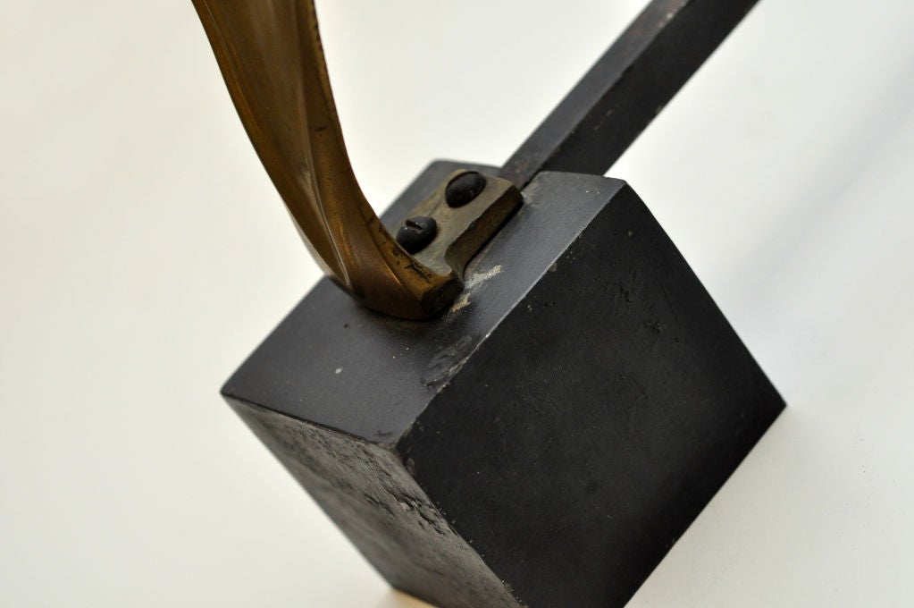 Shell Mid Century Modern Andirons at 1stDibs