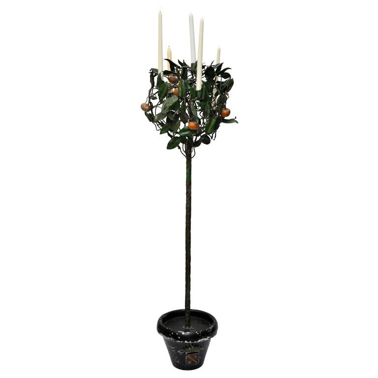 Tole Topiary Orange Tree at 1stDibs