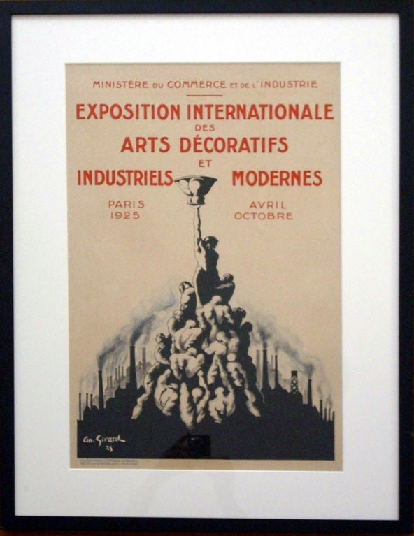 Important 1925 Paris Exposition Art Deco Poster Collection For Sale at ...