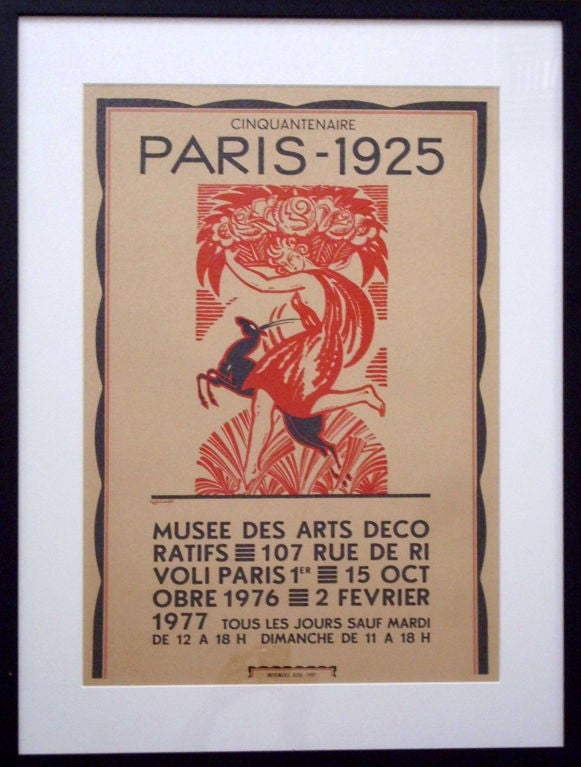 Important 1925 Paris Exposition Art Deco Poster Collection For Sale at ...