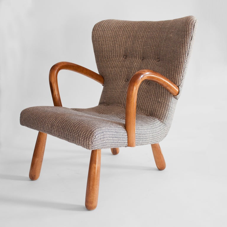 Rare wing armchair by architect Martin Olsen, for Vik and Blindheim ...