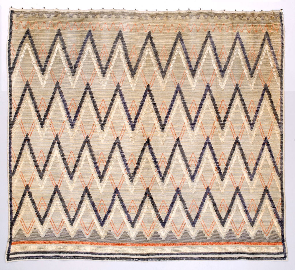 Swedish Art Deco wall hanging in linen by Elsa Gullberg at 1stDibs