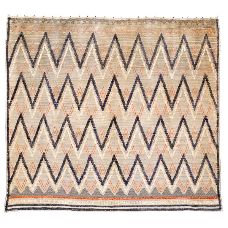 Swedish Art Deco wall hanging in linen by Elsa Gullberg at 1stDibs